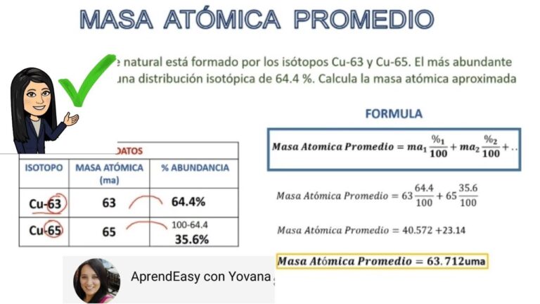 Masa Atómica Promedio: Cálculo con Isótopos | TODO CALCULADORAS
