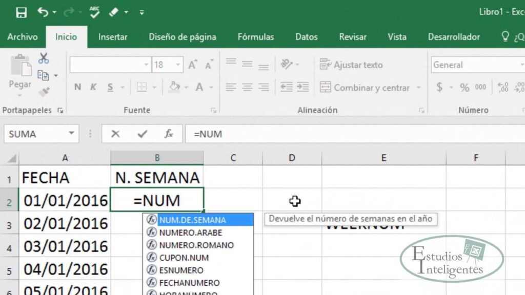 Calcula el Número de Semana en Excel Fácilmente | TODO CALCULADORAS